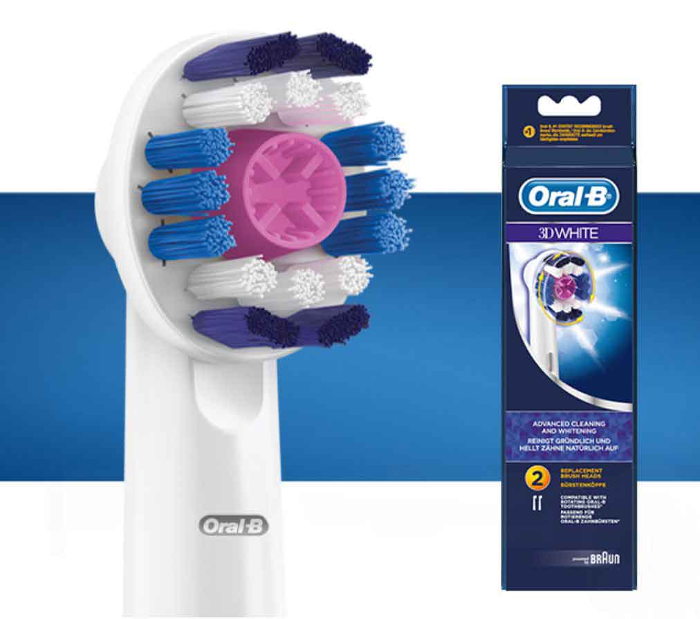 Oral-B 3D White, 2 Τεμάχια | HiPharmacy - To online φαρμακείο της Καλλιθέας